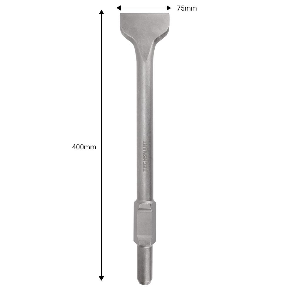 Techsmart T400WC 400mm x 75mm 30mm Hex Shank Flat Chisel