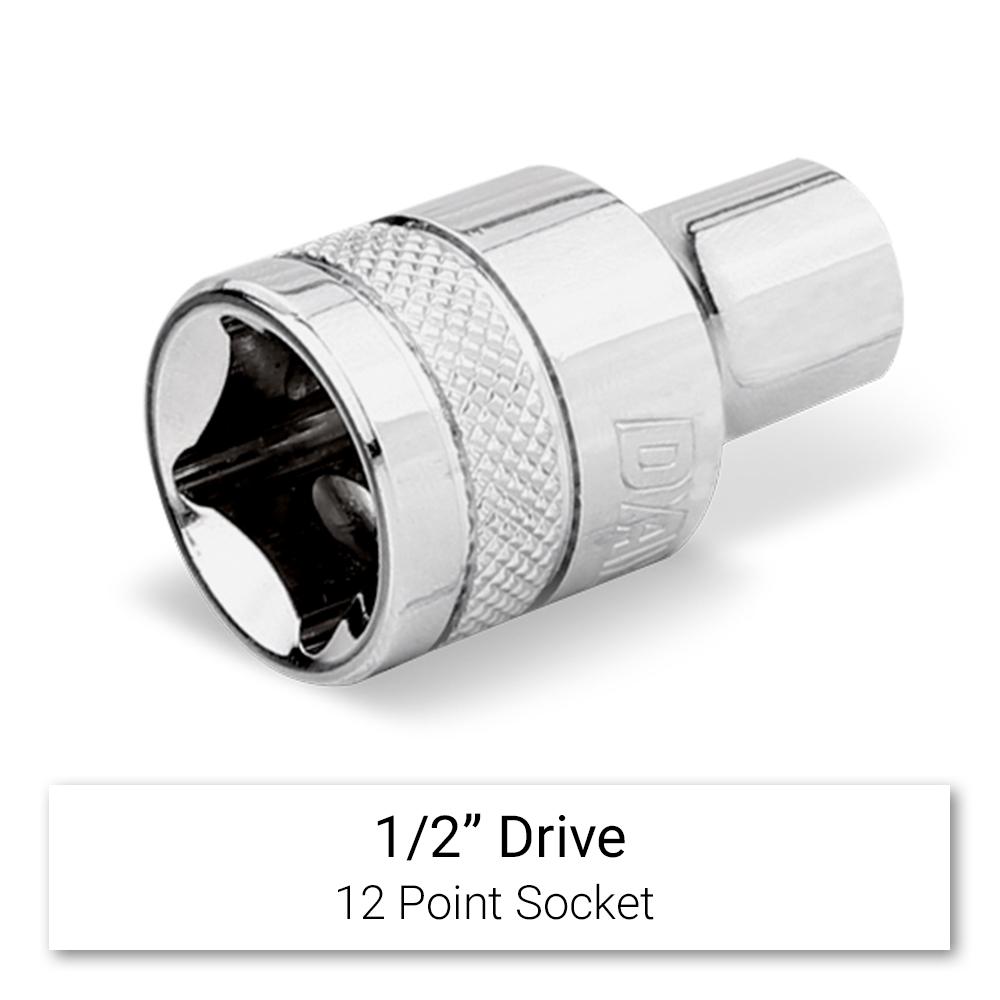 Daytona DI121132SS 1/2" Drive 12 Point 11/32" AF Imperial Socket
