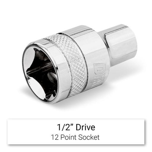 Daytona DI121132SS 1/2" Drive 12 Point 11/32" AF Imperial Socket