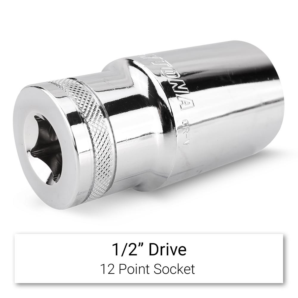 Daytona D1224DS 1/2" Drive 12 Point 24mm Metric Deep Socket