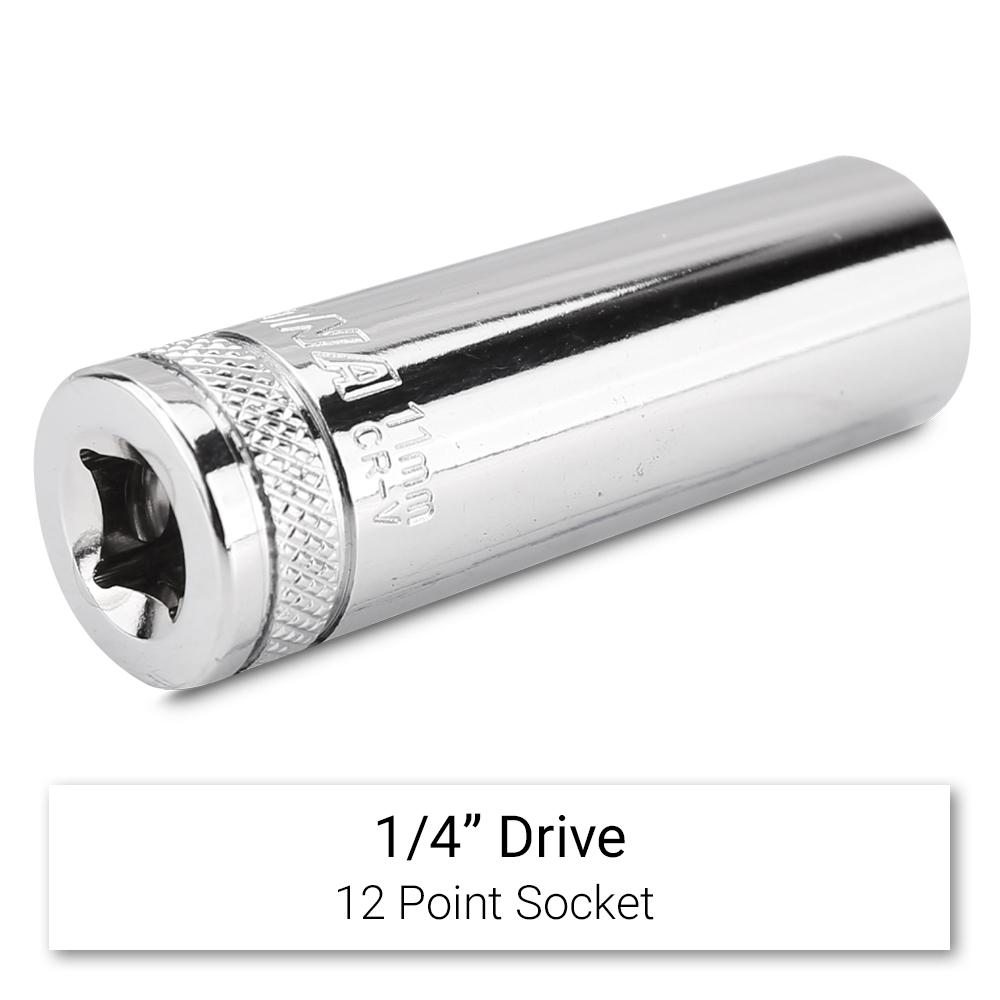 Daytona D1411DS 1/4" Drive 12 Point 11mm Metric Deep Socket