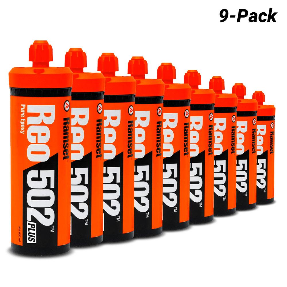 Ramset REO502P600x9 9-Pack 600mL ChemSet Reo 502 Plus Pure Epoxy