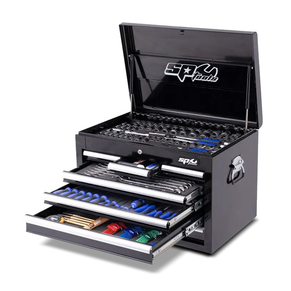 SP Tools SP50123 254pce Metric/SAE Tool Kit In 7 Drawer Custom Series ...