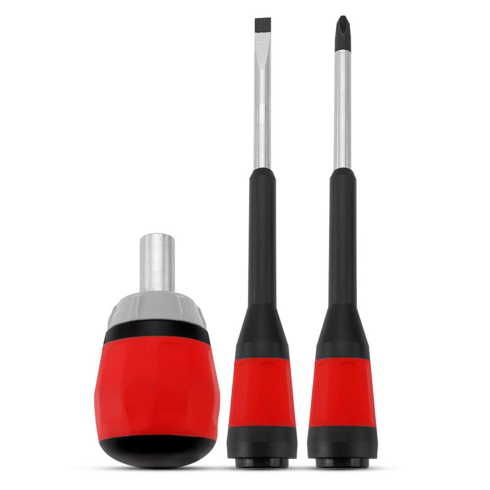 Daytona D2I1RS 2-in-1 Interchangeable Multi Bit Ratcheting Ball Grip ...