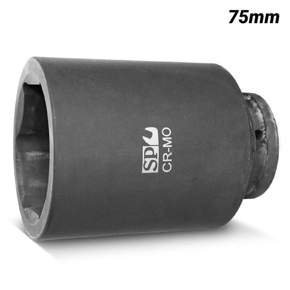 SP Tools SP26775 1-1/2" Drive 6 Point 75mm Metric Deep Impact Socket