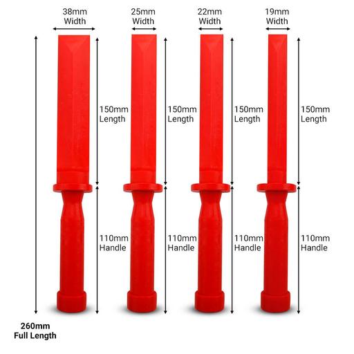Daytona D4CSS 4pce Composite Scraper Set