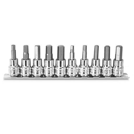 SP Tools SP20541 10pce 3/8" Metric/SAE Inhex Socket Set