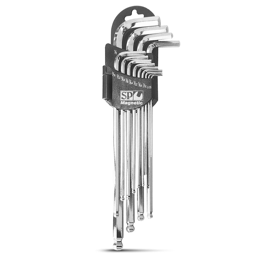 SP Tools SP34522 13pce SAE Magnetic Ball Drive Hex Key Set