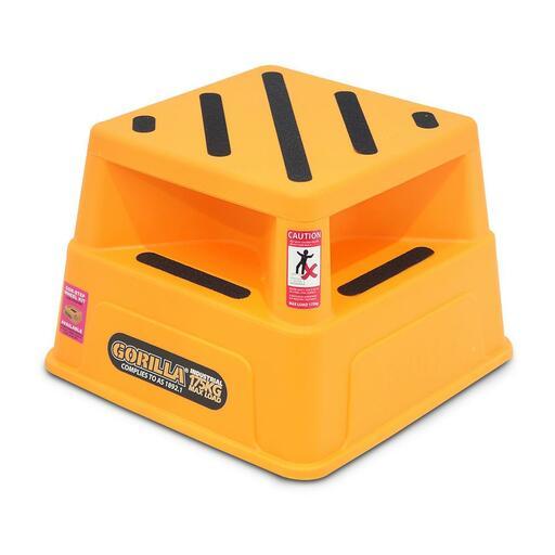 Gorilla GOR-2STEP 2-Step 150kg Safety Industrial Yellow Steps