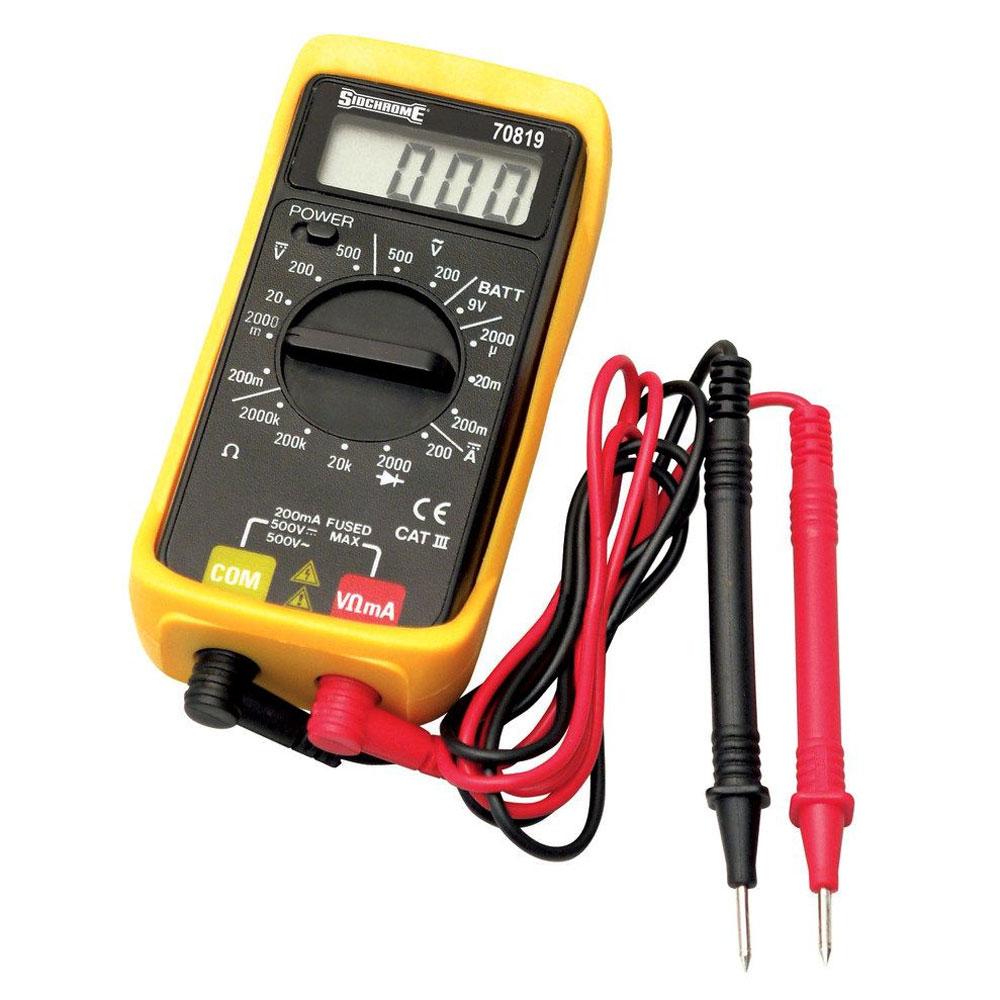 Sidchrome SCMT70819 12V Mini Digital Multimeter