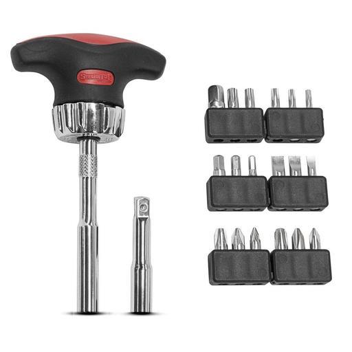 Sidchrome SCMT29570 21pce Ratcheting T-Handle Screwdriver Set
