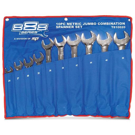888 Tools T810020 10pce Metric ROE Jumbo Spanner Set