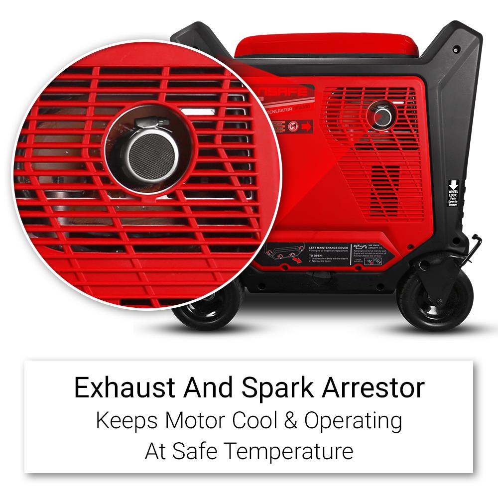 Gensafe GF8000 8kW Petrol Portable Electric Start Inverter Generator