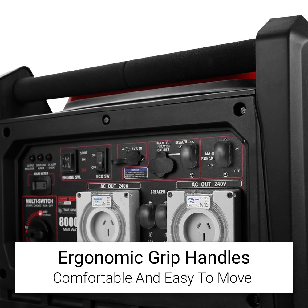 Gensafe GF8000 8kW Petrol Portable Electric Start Inverter Generator