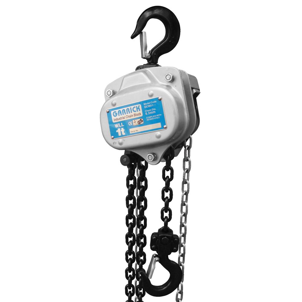 Garrick GCBLL0053 0.5 Ton 3m Industrial Chain Block With Load Limiter