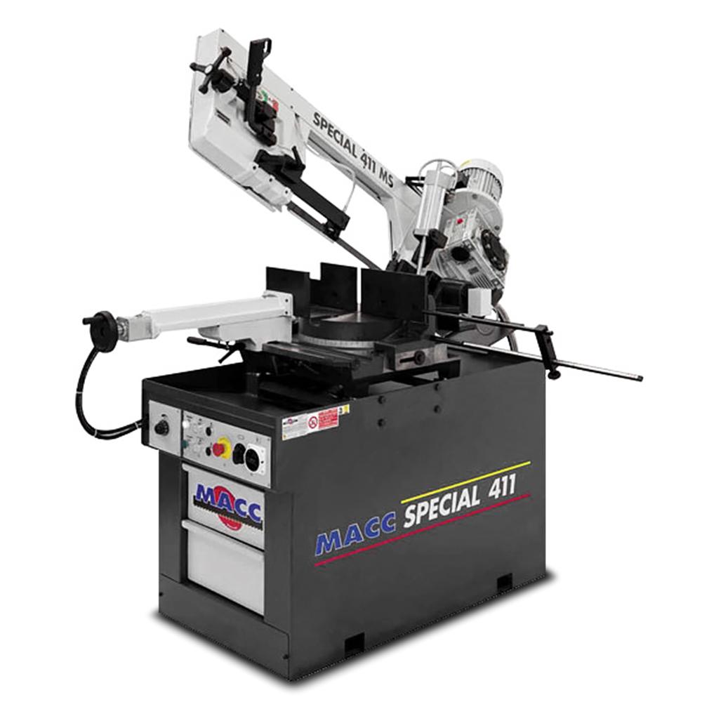 Macc MB-411MS-3 400mm x 200mm 2.0HP Three Phase Swivel Head Semi ...