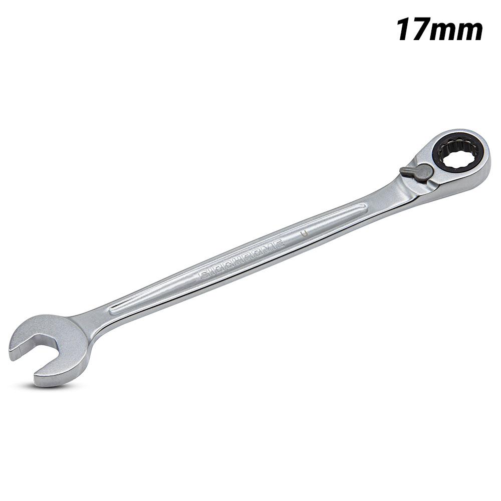 Sidchrome SCMT22272N 17mm 467 Pro Series Reversible Ratchet Ring & Open ...