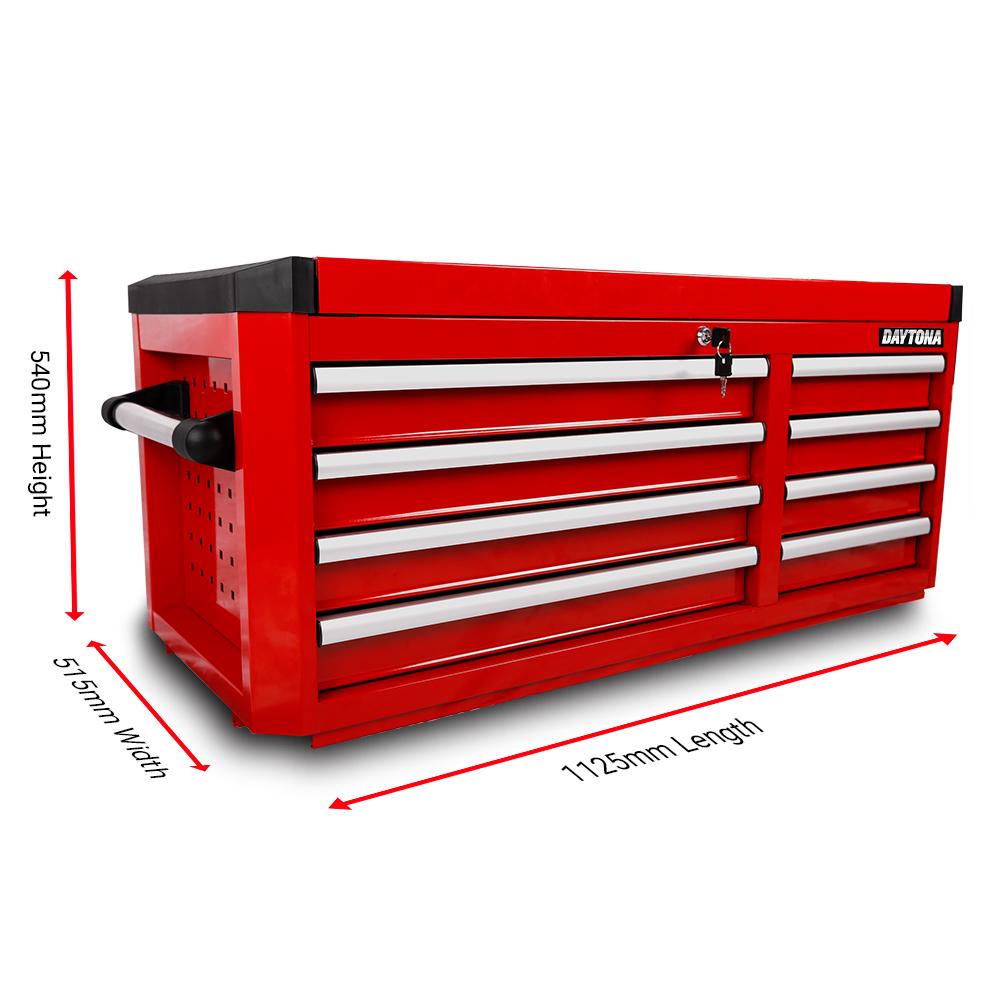 Daytona DT86B 43" Heavy Duty 8 Drawer Tool Chest & 12 Drawer Tool Box ...