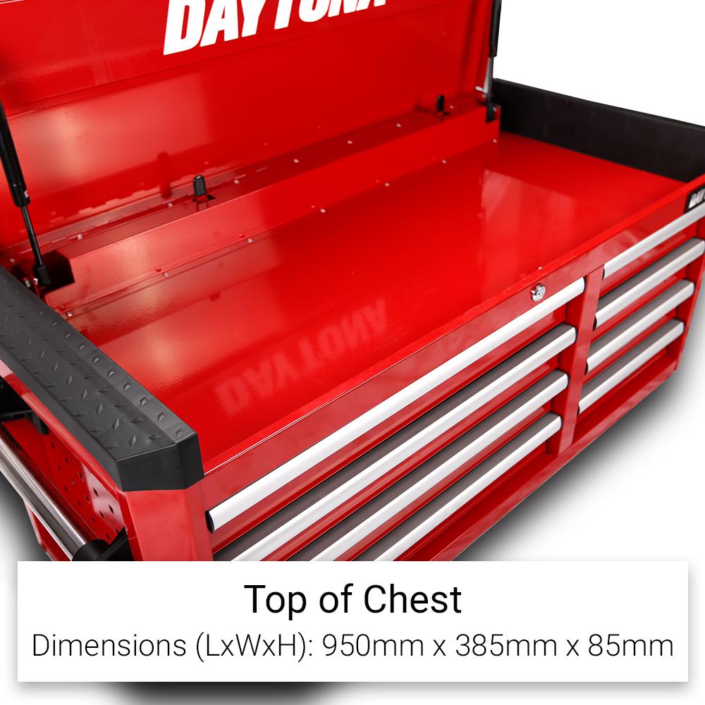 Daytona DT86B 43" Heavy Duty 8 Drawer Tool Chest & 12 Drawer Tool Box ...