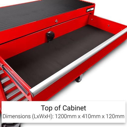 Daytona D53B 53" 13 Drawer Red Tool Box Bottom Roller Cabinet
