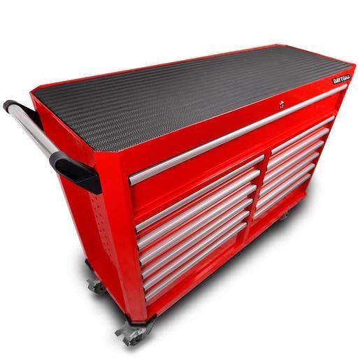 Daytona D53B 53" 13 Drawer Red Tool Box Bottom Roller Cabinet