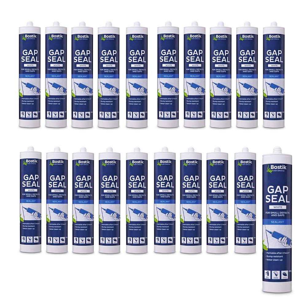 Bostik 3060538120PK 20-Pack 450g Acrylic Flexible Gap Seal Sealant - White