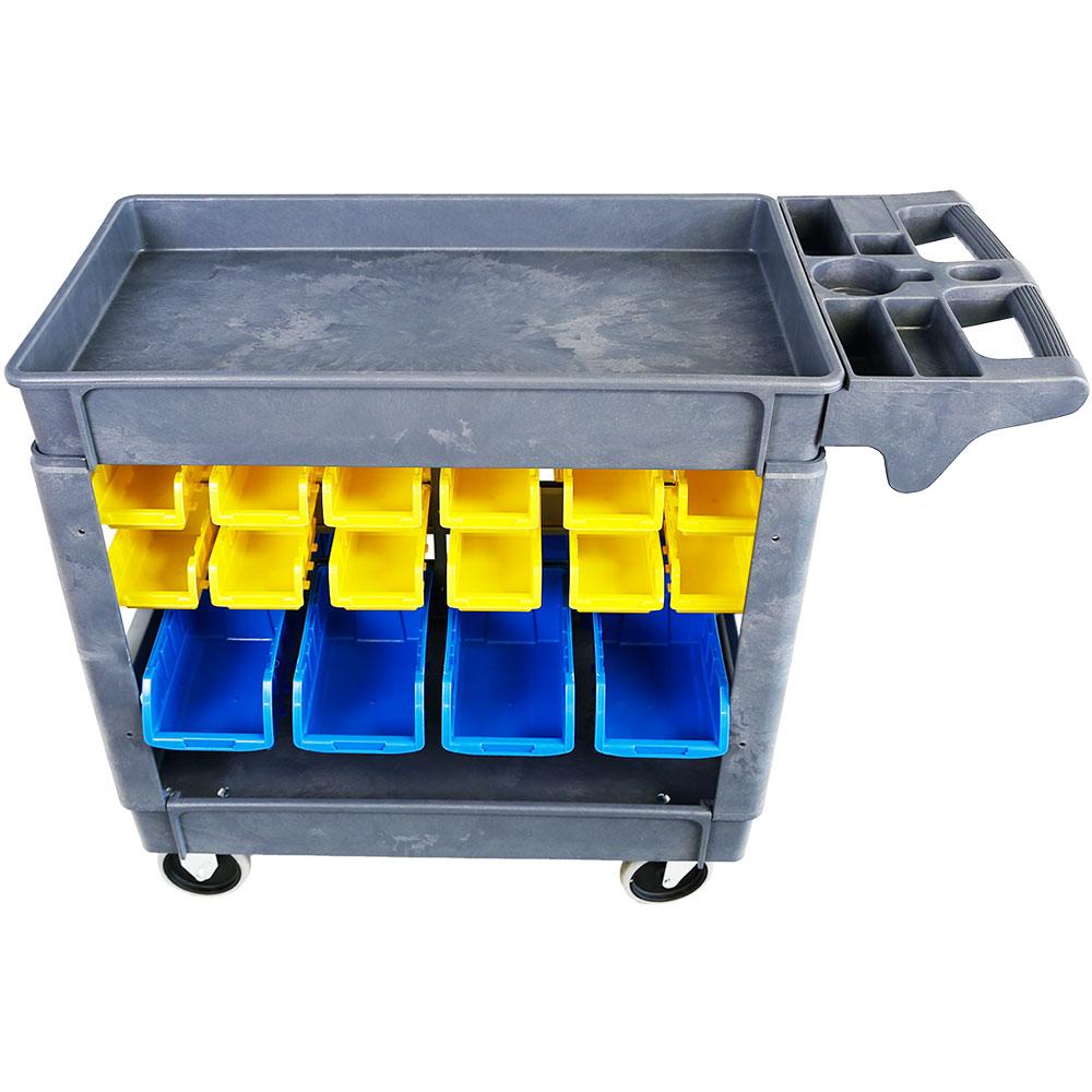 TradeQuip 6046 Workshop Trolly with 32 Parts Bins