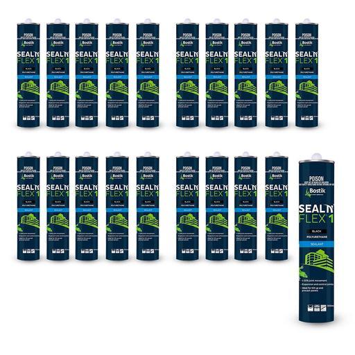 Bostik 3080458120PK 20-Pack 300ml Seal 'N' Flex® 1 Polyurethane Sealant - Black