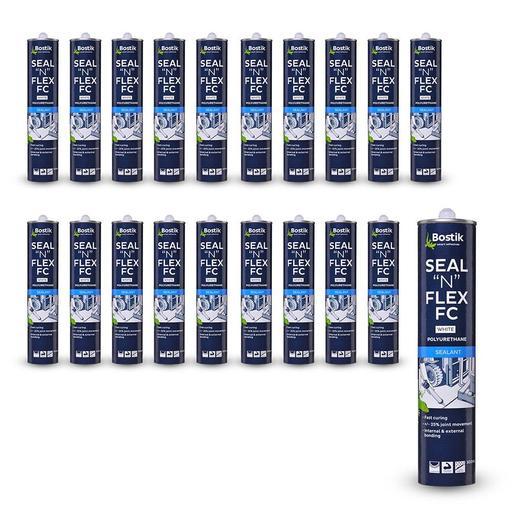 Bostik 3084007620PK 20-Pack 300ml Seal "N" Flex® FC Fast Cure Polyurethane Adhesive/Sealant - White