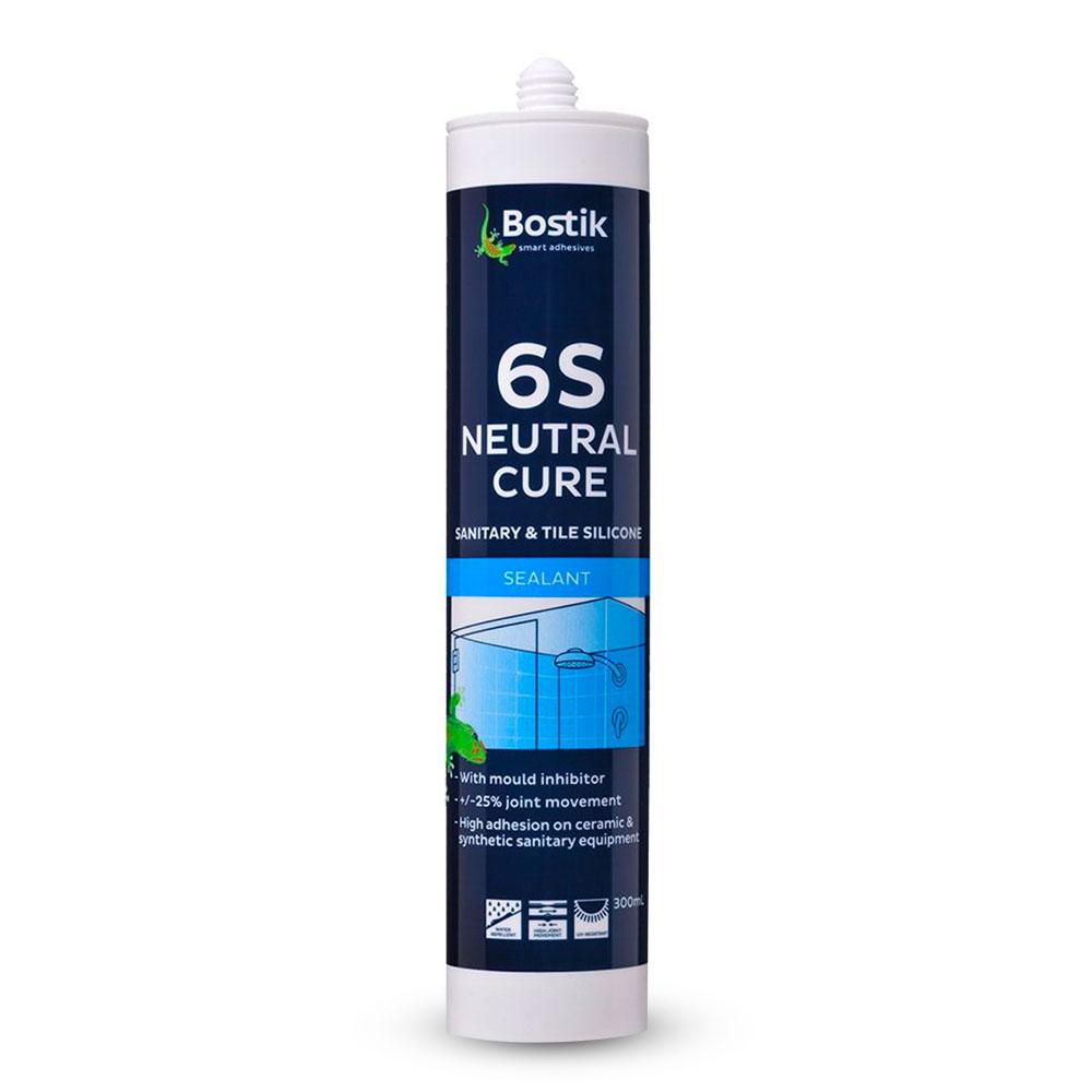 Bostik 30608417 300ml 6S Neutral Cure Sanitary & Tile Silicone Sealant ...