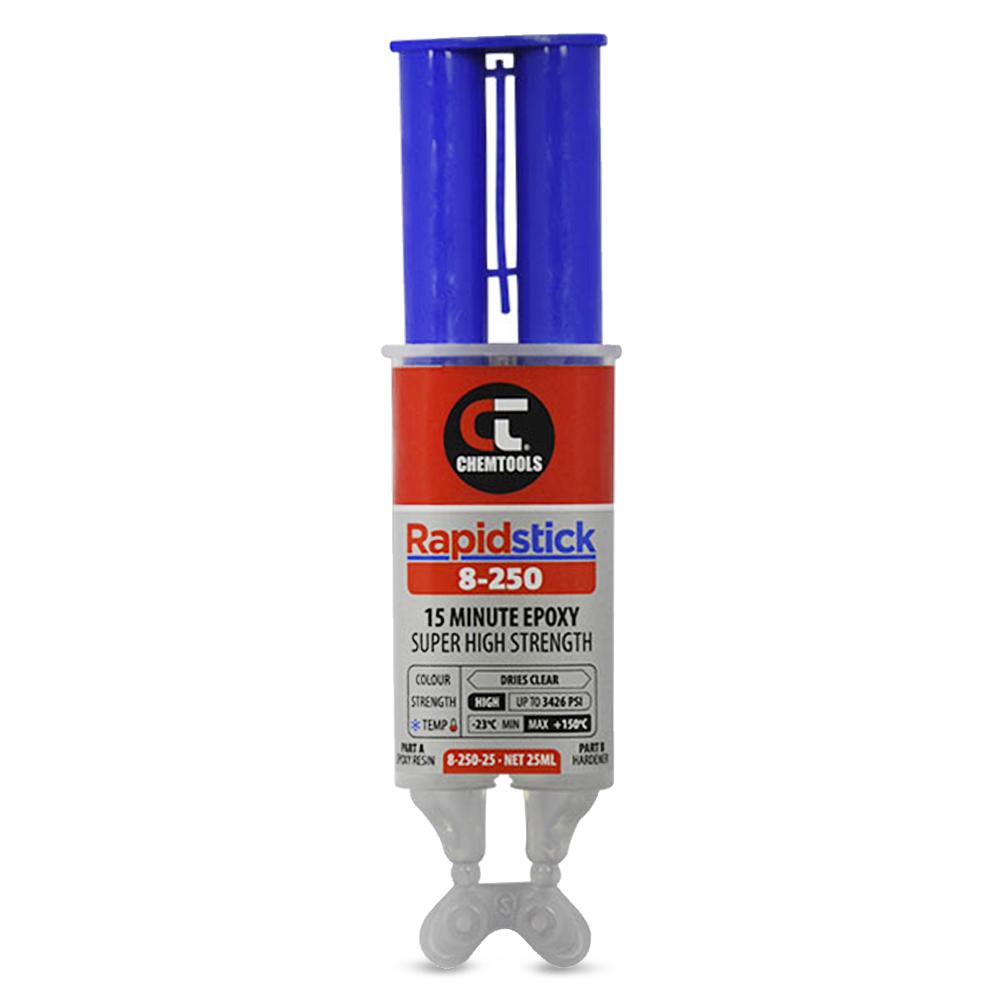 Chemtools 8-250-25 25ml Rapidstick 15-Minute Slow-Setting Epoxy - Clear