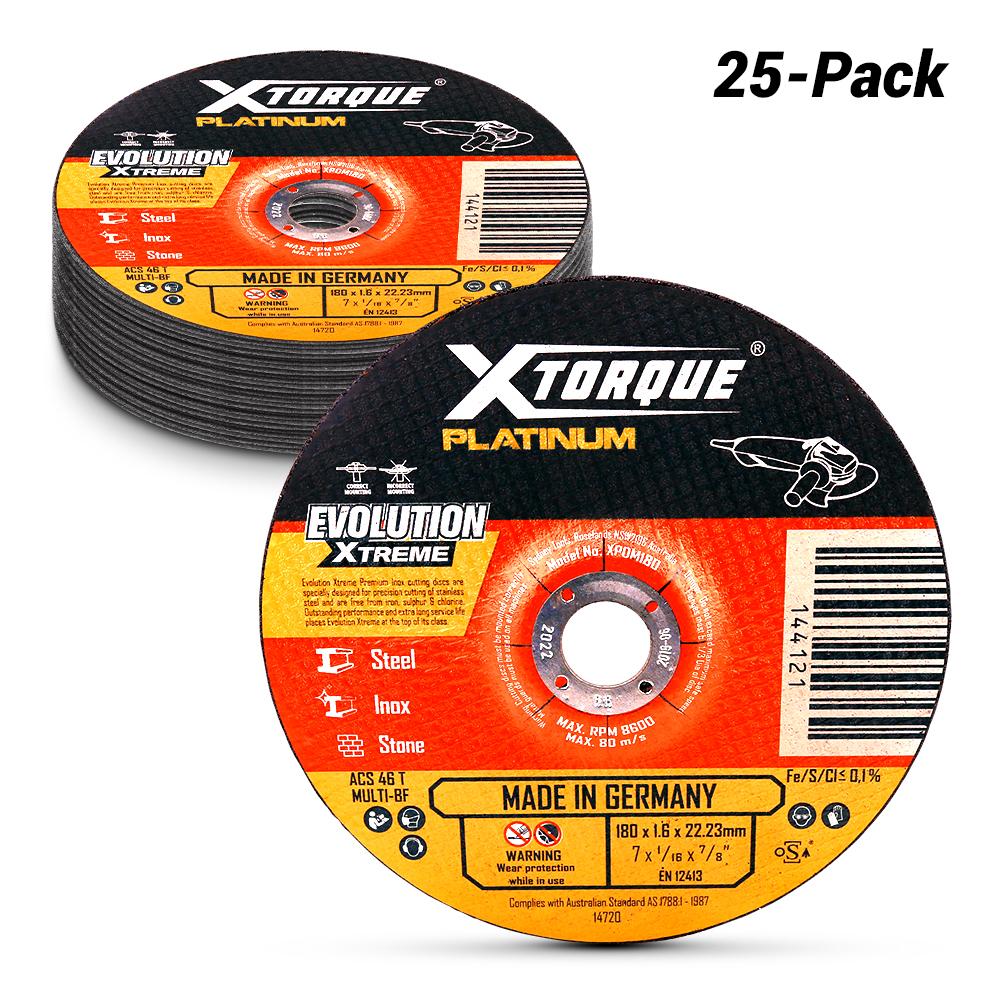 Xtorque XPDM180-25 Platinum 25-Pack 180mm (7") 1.6mm Depressed Centre ...