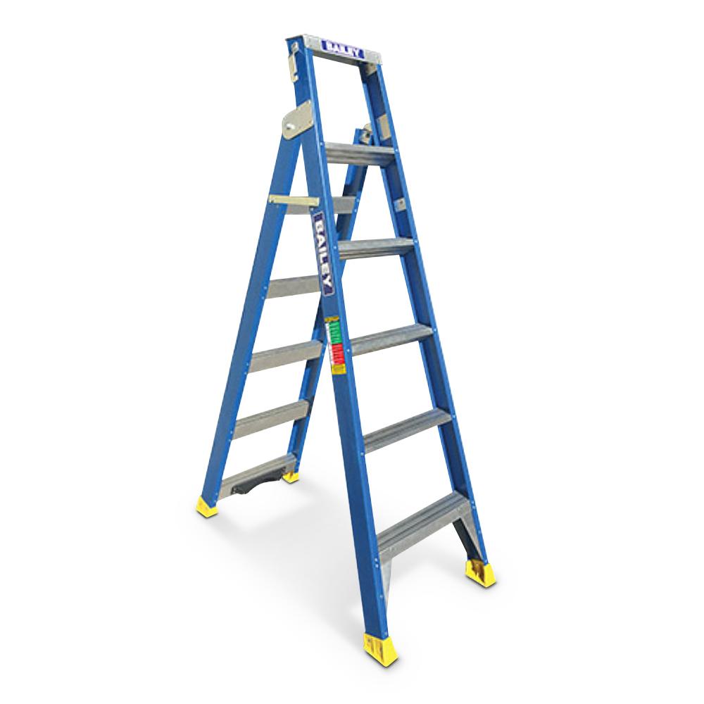 Bailey FS13669 2.1/3.2m 150kg Pro FG DP with Pole Support 7 Step Ladder