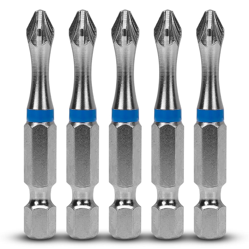 Xtorque PZ1505 5-Pack PZ1 50mm Magnetic Pozidrive Head Torsion Driver Bits