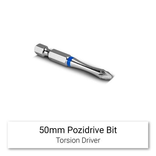 Xtorque PZ1505 5-Pack PZ1 50mm Magnetic Pozidrive Head Torsion Driver Bits