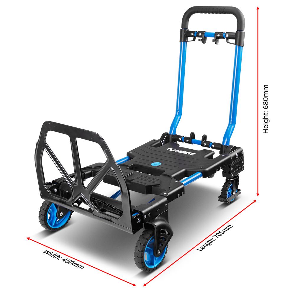 Climbrite CFHT120 70-120kg 2-In-1 Foldable Platform Hand Trolley