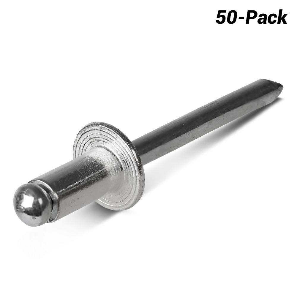 Apex AS-8-4-HP 50-Pack 6.4mm x 12.7mm Aluminium/Steel Rivet