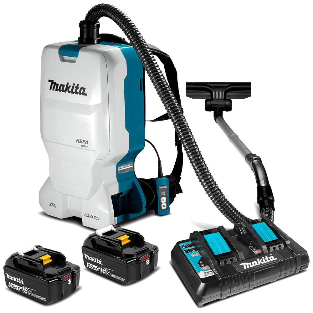 Makita DVC660G2X1 36V (18V x 2) 6.0Ah Li-ion Cordless Brushless 6L ...