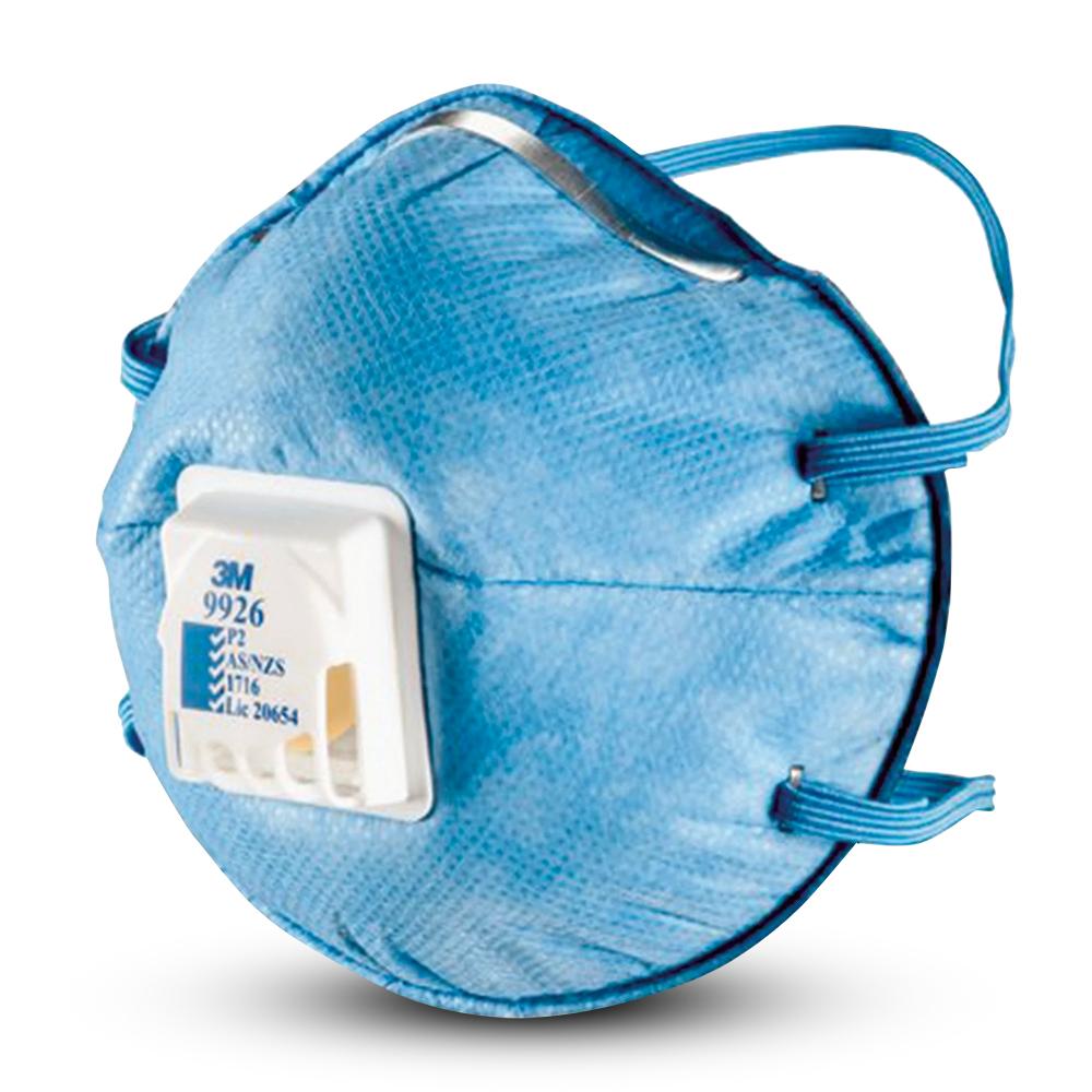3M 9926 (WX700900318) 10-Pack P2 Valved Cupped Particulate Respirator ...