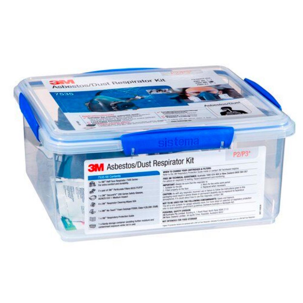 3M 7535 (AT010601600) P2/P3 Asbestos & Dust Respirator Kit with Half ...