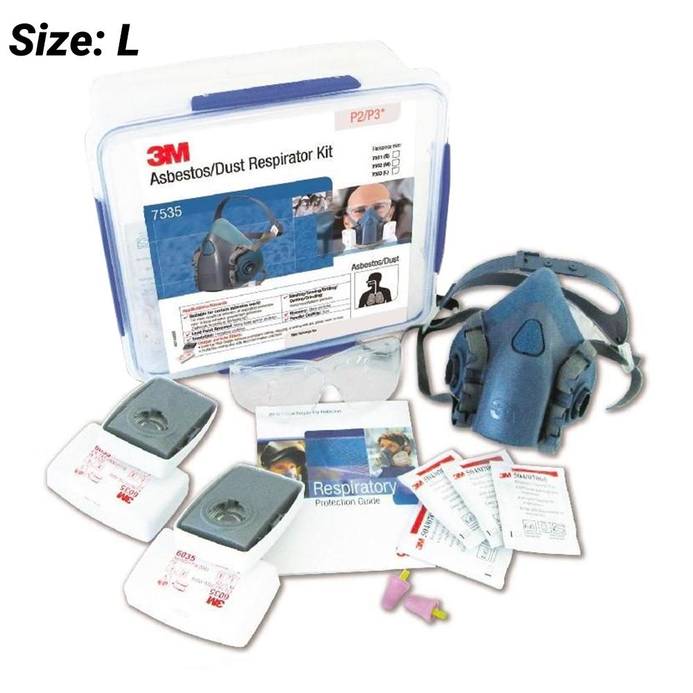 3M 7535 (AT010601618) P2/P3 Asbestos & Dust Respirator Kit with Half ...