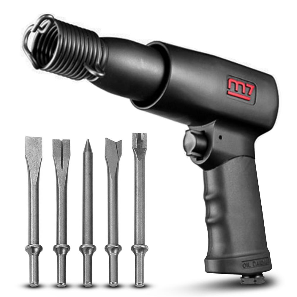 Mighty Seven M7 M7-SC211C 175mm (7") Air Hammer with 5pce Round Shank ...