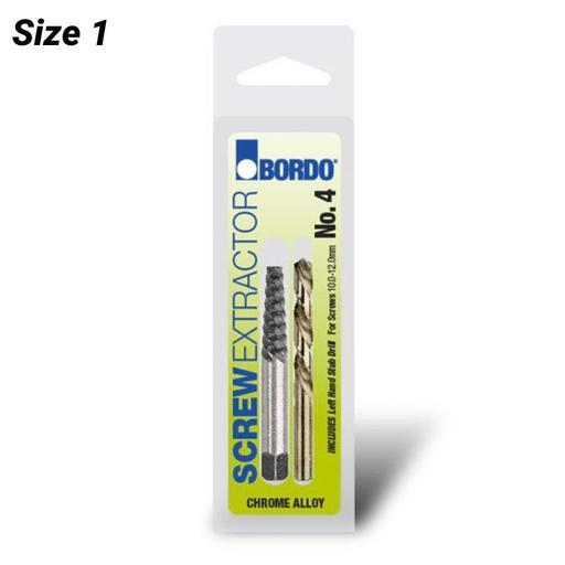 Bordo 9900-1W Size 1 Screw Extractor & Left Hand Stub Drill