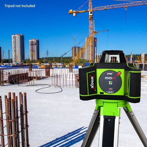 Imex 012-I66R 3.7V 9.0Ah Li-ion Cordless Red Beam Rotating Laser Kit