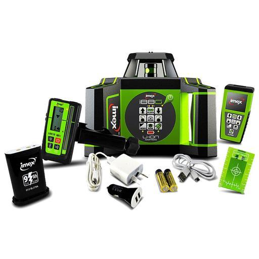 Imex 012-I88G 3.7V 9.0Ah Li-ion Cordless Green Beam Rotating Laser Kit