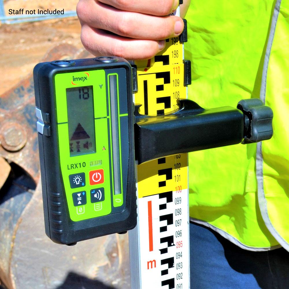 Imex 012-LRX10 Red & Green Beam Digital Millimeter Detector with Bracket