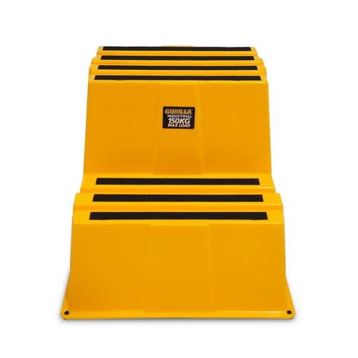 Gorilla GOR-2STEP 2-Step 150kg Safety Industrial Yellow Steps