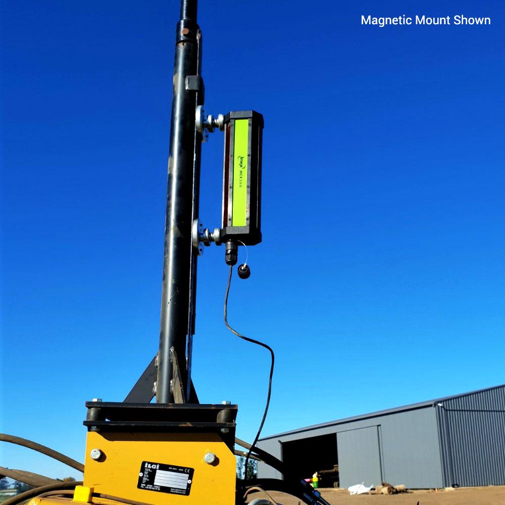 Imex 012-MR360C Red Beam Machine Control Laser Receiver with Clamp Mounts