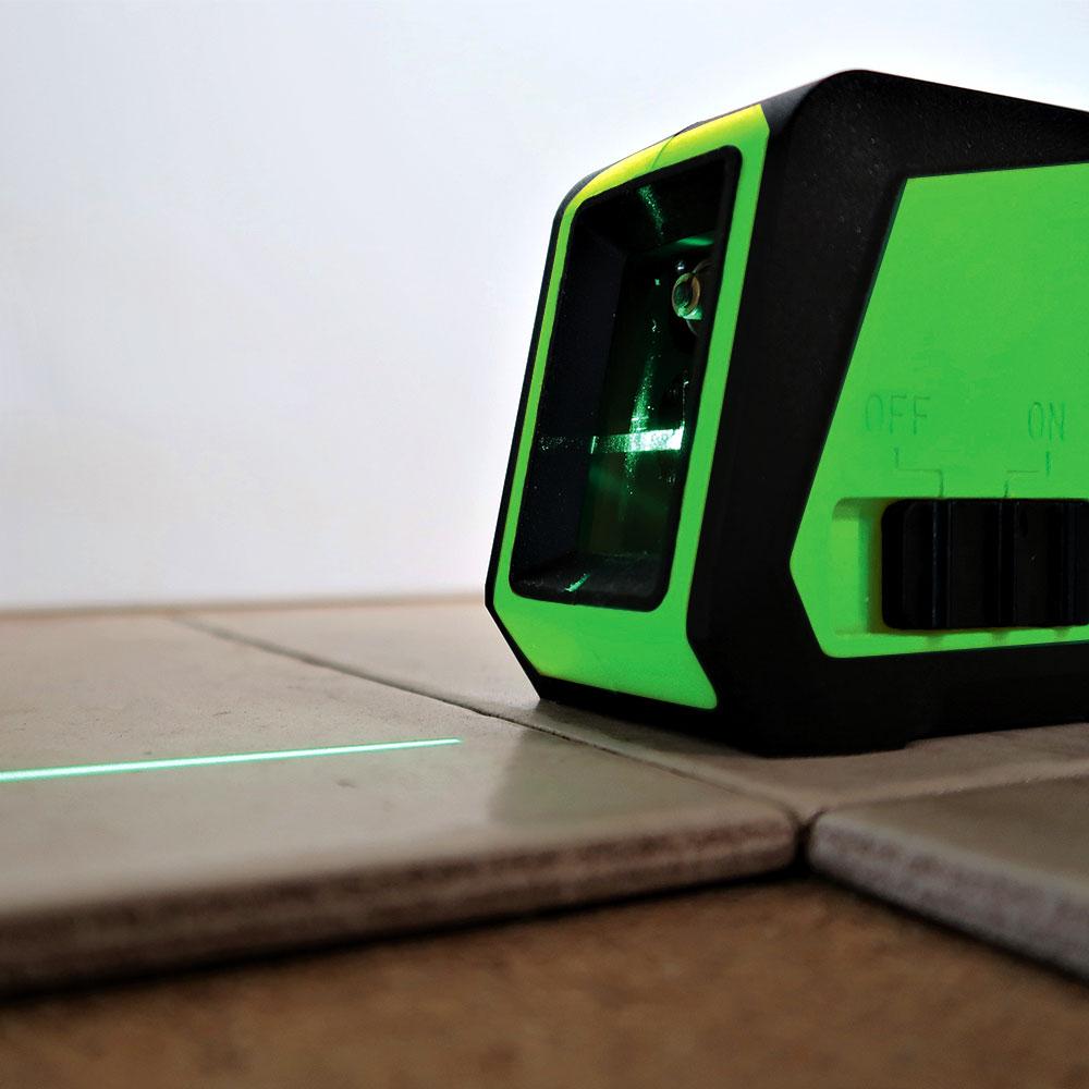 Imex 012-L2G Green Beam Mini Cross Line Laser with Tripod