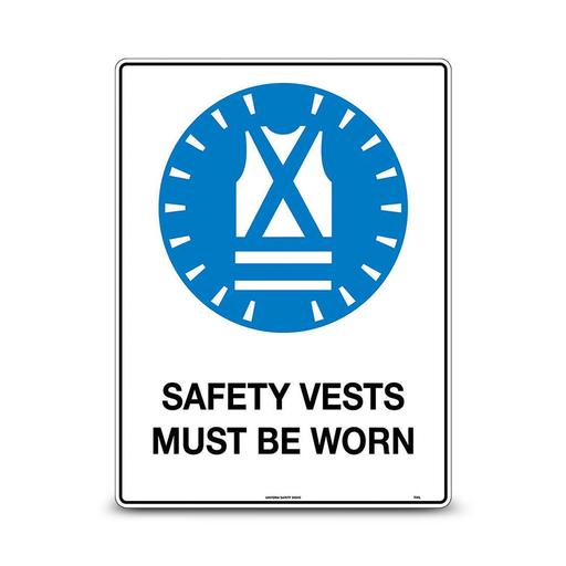 Uniform Safety Signs 114LP 600mm x 450mm Polypropylene Safety Vests ...